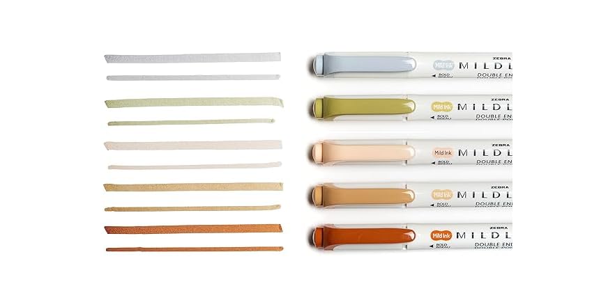 Zebra Pen Mildliner Highlighter Set, 5-Pack