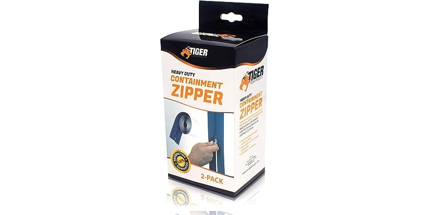 Heavy Duty Containment Zipper, 2 -PACK