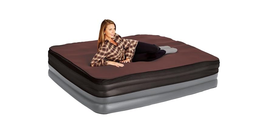 Lightspeed Foam Air Mattress Topper Queen
