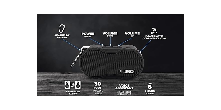 Altec Lansing Baby Boom XL Waterproof Bluetooth Speaker