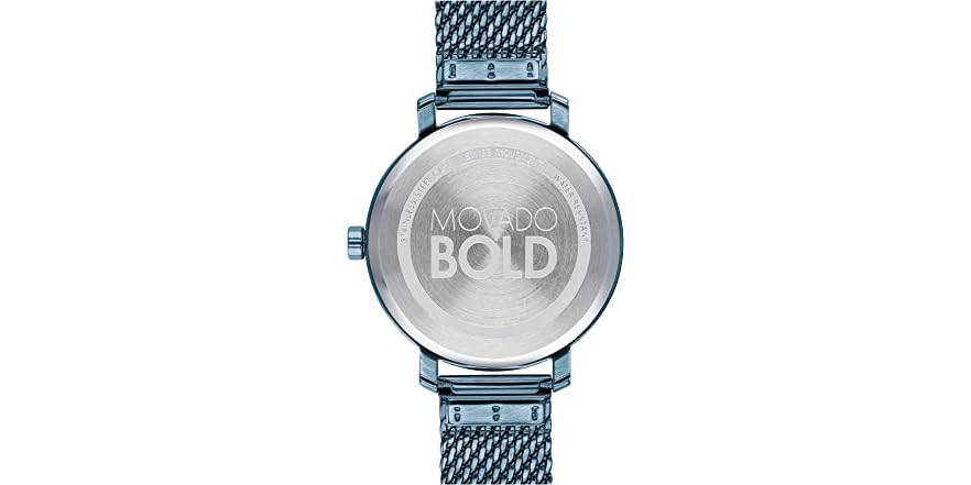 Movado Evolution Blue Ion Mesh Ladies