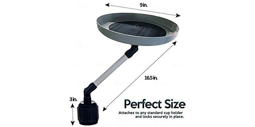 Swivel Food Tray with Cup Holder