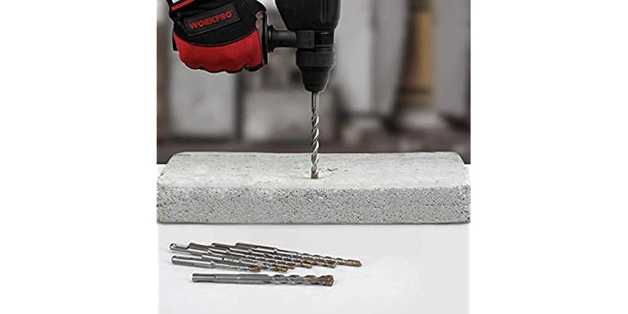 WORKPRO 8-Piece SDS-Plus Drill Bit Set