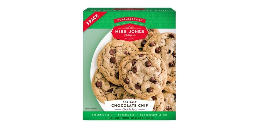 (4 Pack) Miss Jones Chocolate Chip Cookie Mix