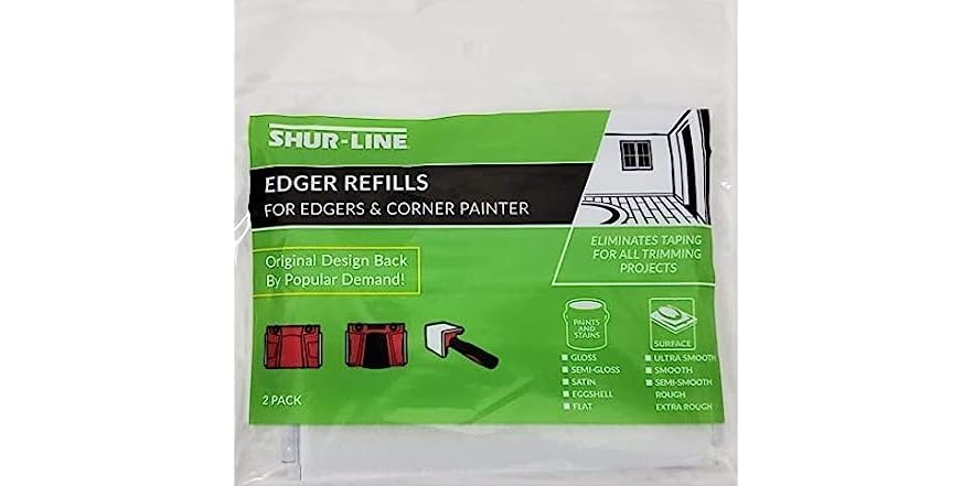 (2) Pkg Shur-Line Paint Edger Refill Pads