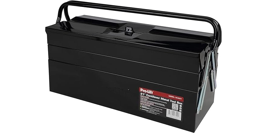 Pro-Lift Steel Tool Box – 21 in 5-Tray Cantilever