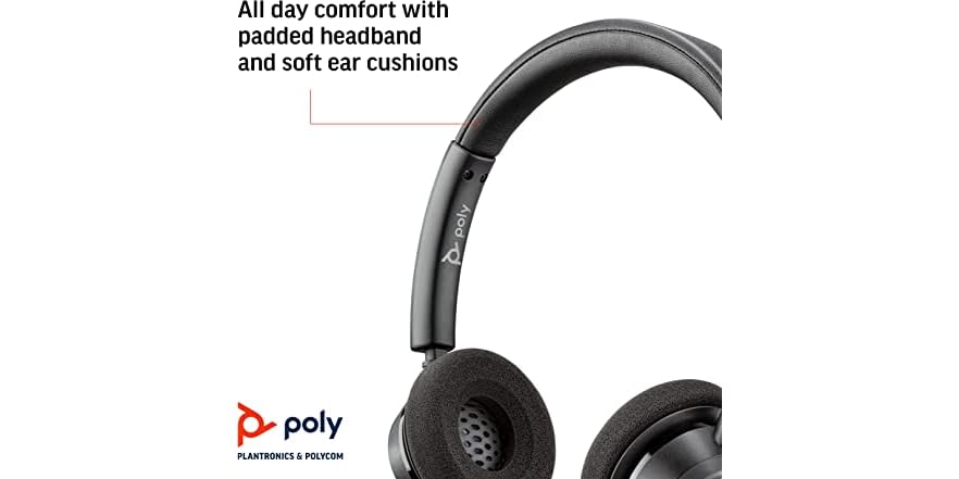 (NEW) Plantronics Blackwire 3320 Dual-Ear Wired Headset with Boom Mic