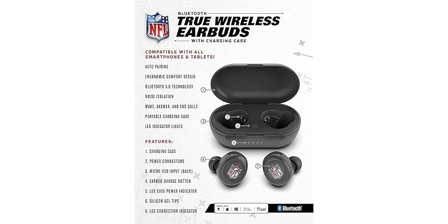 NFL True Wireless Earbuds