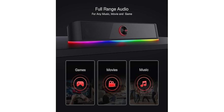 Redragon GS560 RGB Desktop Soundbar (Open Box)