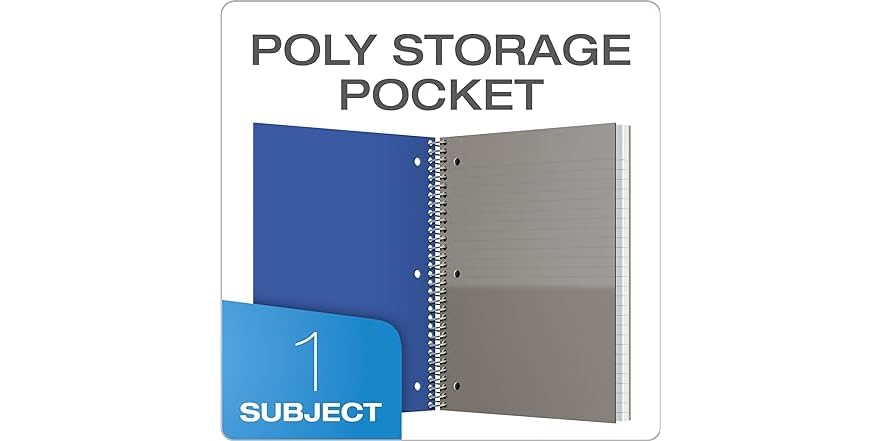 Tops Oxford Spiral Notebooks, 1 Subject
