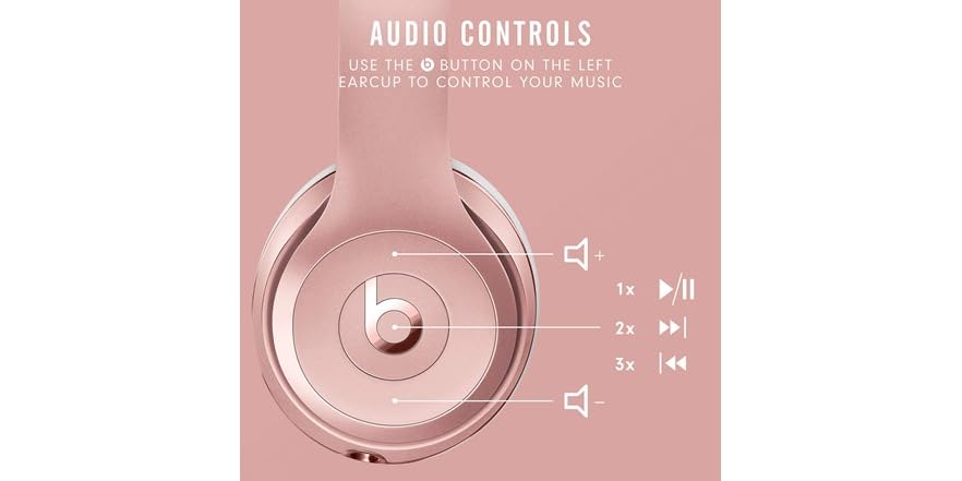 (NEW) Beats Solo3 Wireless On-Ear Headphones - 40 Hours of Listening Time