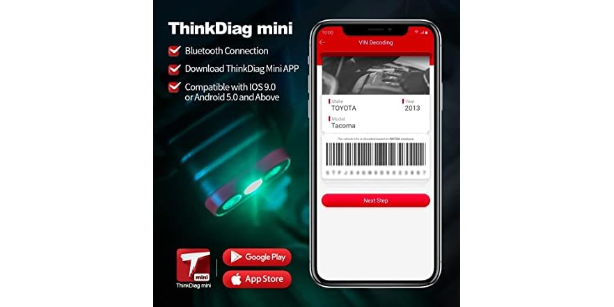 THINKCAR THINKDIAG Mini Bluetooth OBD2 Scanner