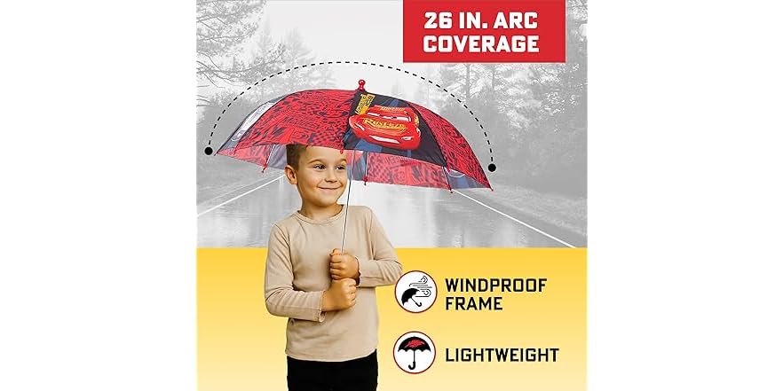 Disney Kids Lightning McQueen Umbrella