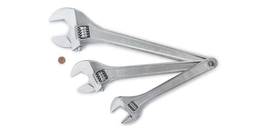 3-Piece Large Adjustable Wrench Set