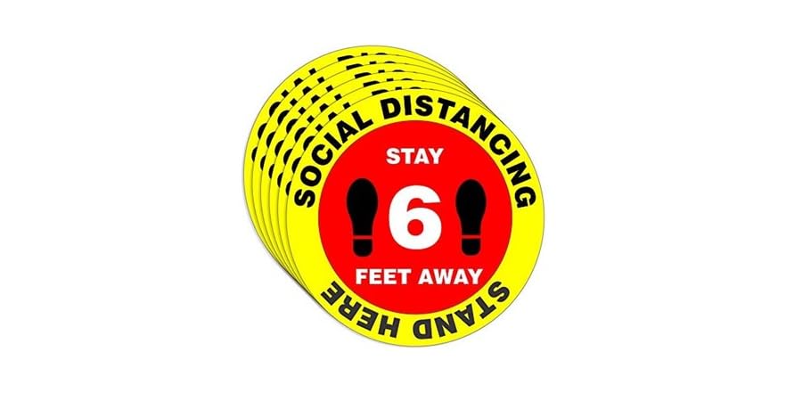 Stay 6 Feet Apart Floor Decal