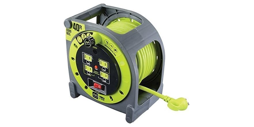 MasterPlug Heavy Duty Extension Cord Reel