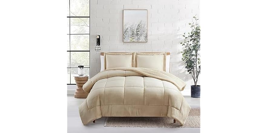 Dante Sherpa Fleece 3Pc Comforter Set