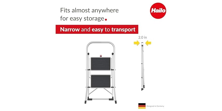 Hailo Hailo K30-Model 330-Pound Capacity Alum