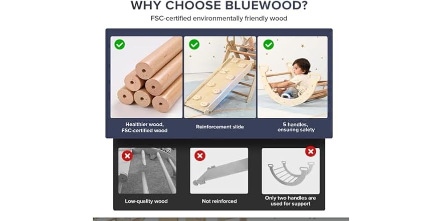 BlueWood Climbing Toy Set