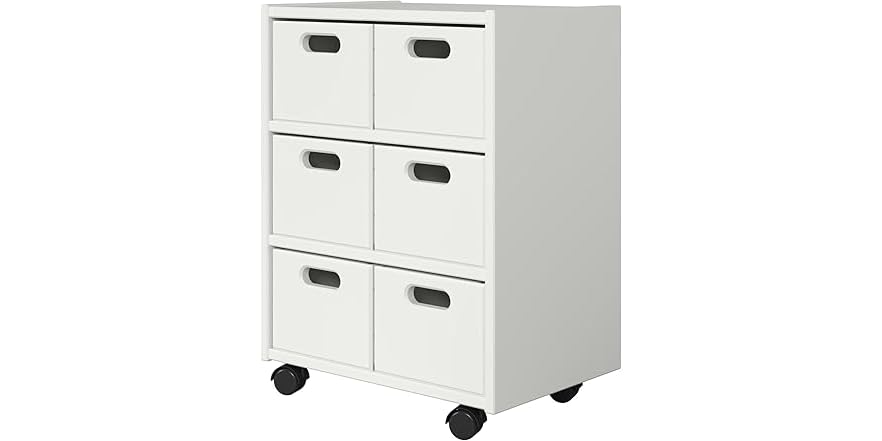 Jela Solid Wood Roll Cart Cubby
