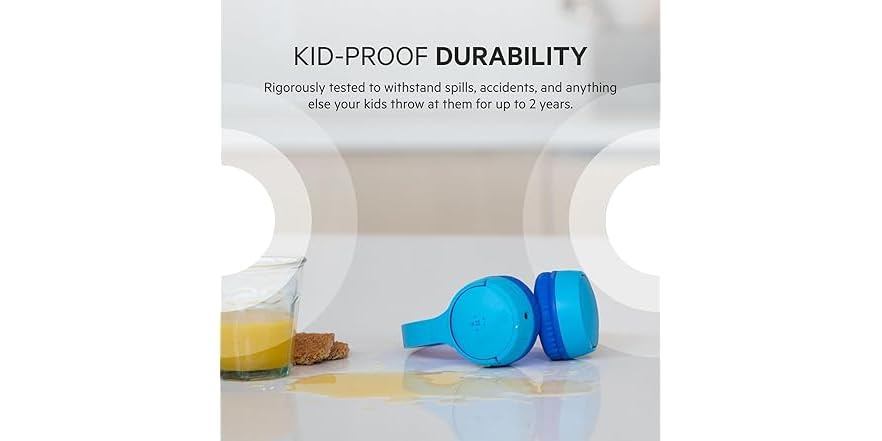 Belkin SoundForm Mini Wireless Bluetooth Headphones for Kids (Open Box)
