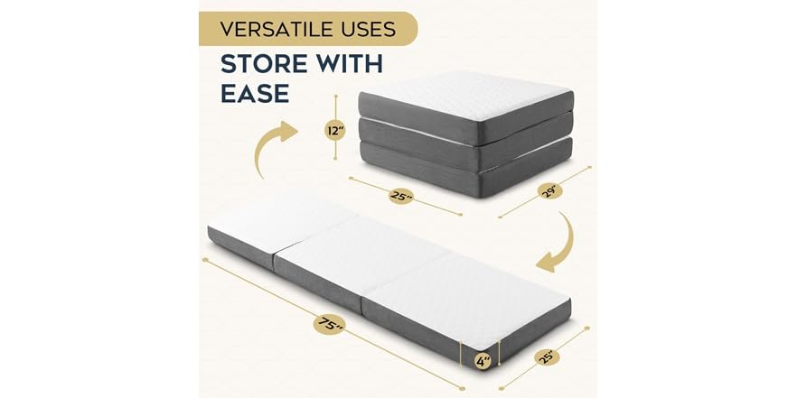 Contour Comfort 4" Trifold Mattress