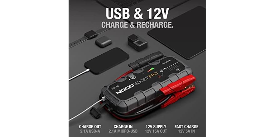 NOCO Boost Pro GB150 (NEW) 3000A 12V Jump Starter
