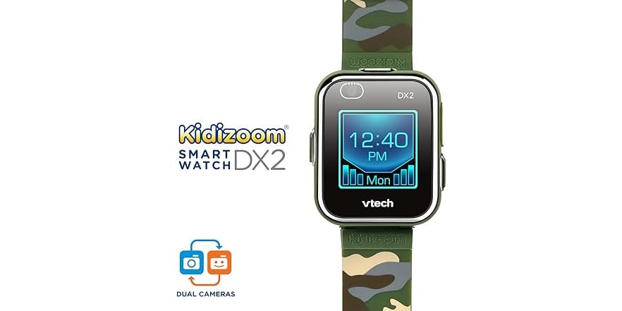 VTech KidiZoom Smartwatch DX2, Camouflage