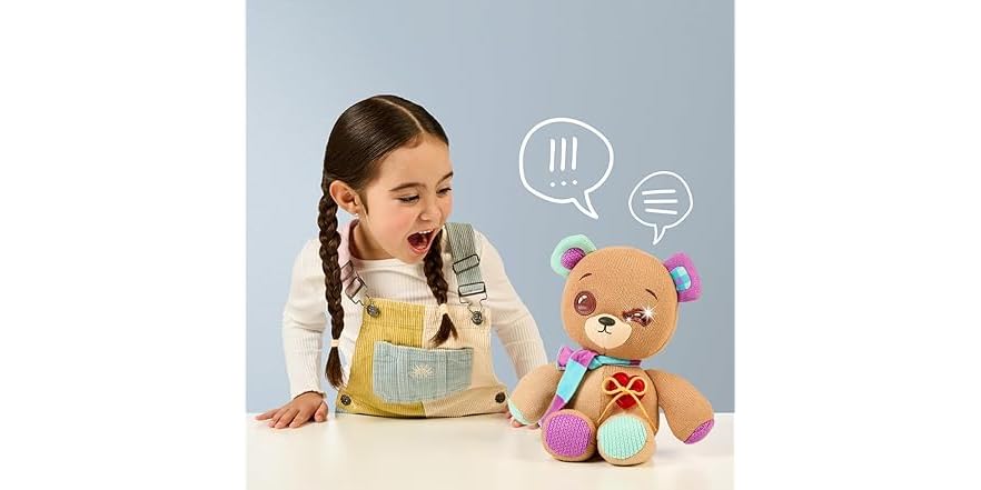 Interactive 14" Plush Teddy Bear