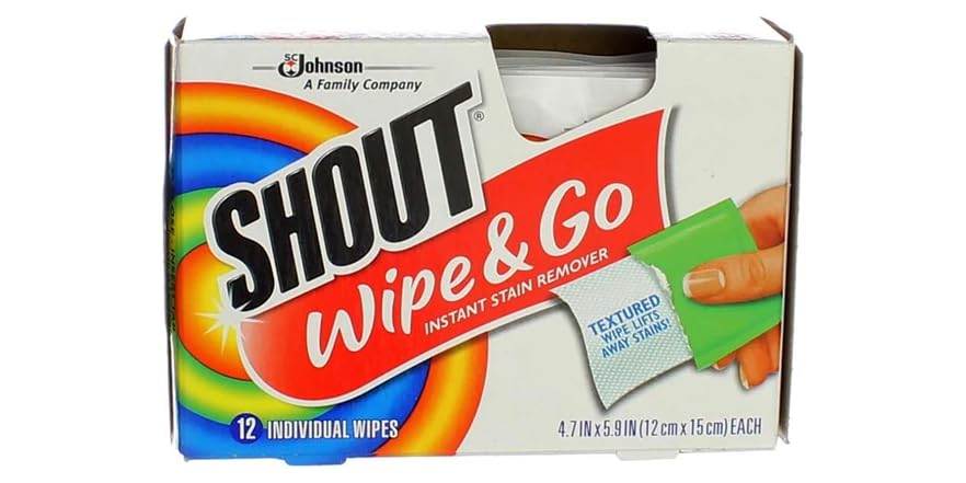 Shout Wipe & Go Instant Stain Remover - 12 CT