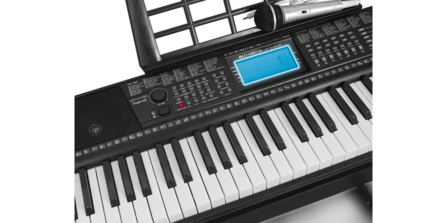 61-Key Light-Up Learning Keyboard Bundle
