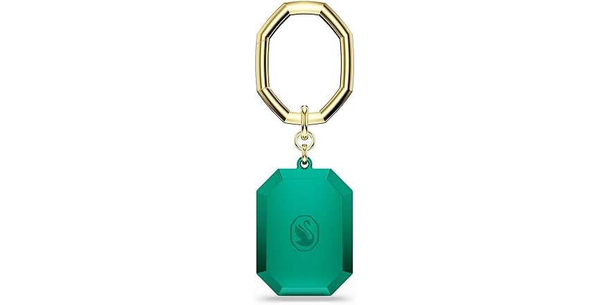 Swarovski Green Octagonal Key Ring