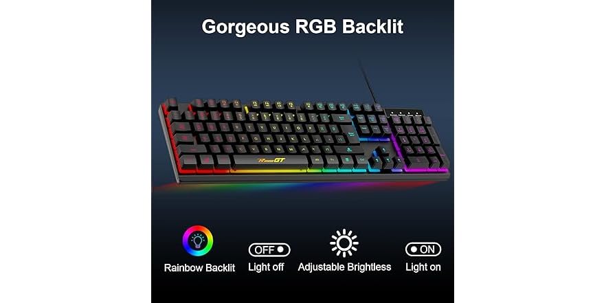 Racegt Gaming Keyboard And Mouse Combo