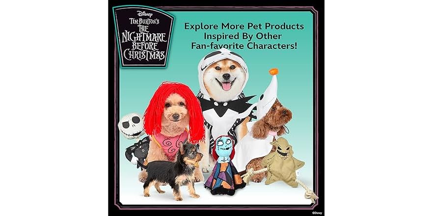 Oogie Boogie Flat Dog Toy