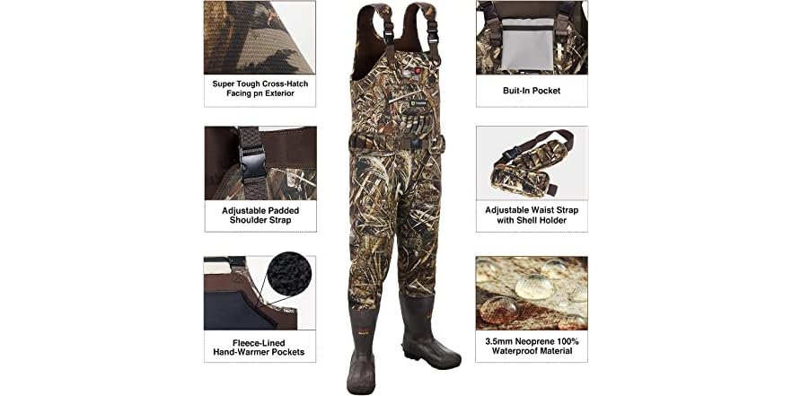 TIDEWE Men's Hunting Waders Heated 800G (Open Box)
