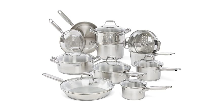 T-fal Stainless Steel 18-Piece Set
