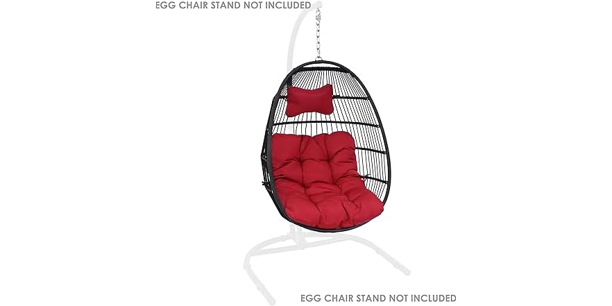Sunnydaze Julia Hanging Egg Chair