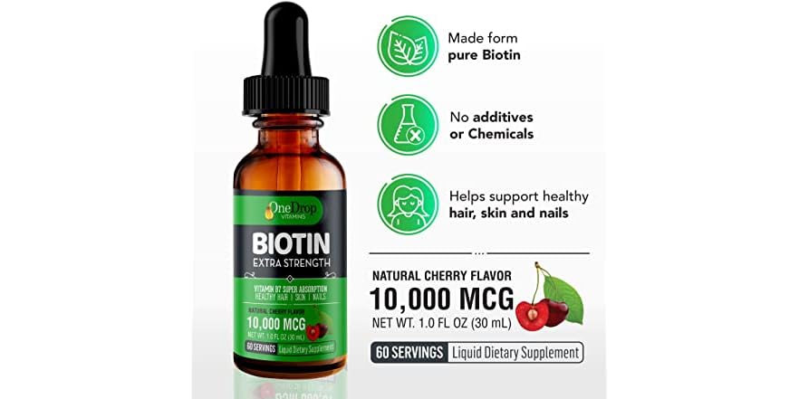 OneDrop Vitamins Liquid Biotin Vitamin Drops