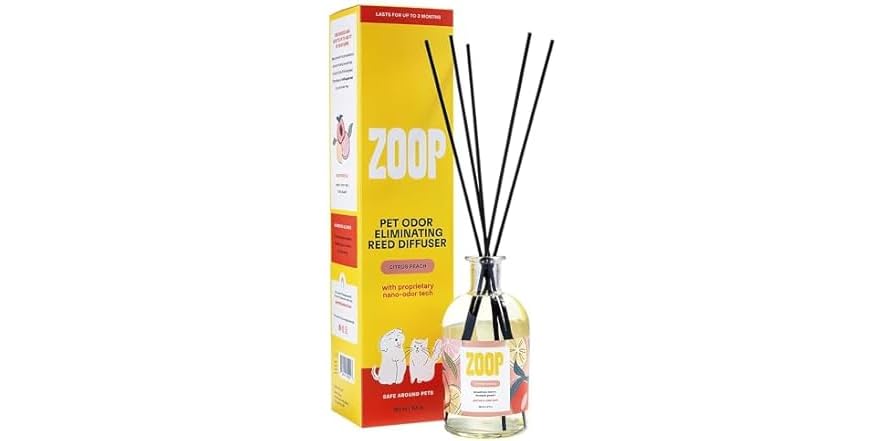 ZOOP Pet Odor Remover Reed Diffuser - 3 Pack