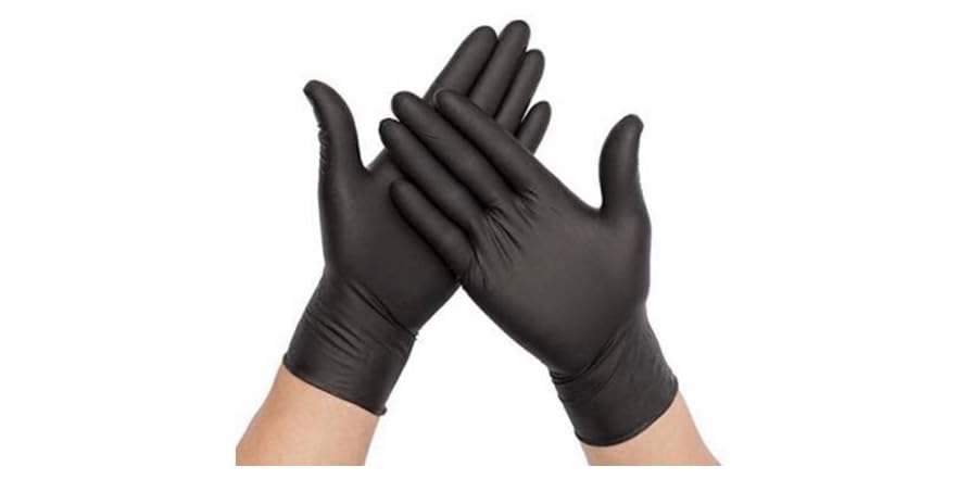 Multi Pack 4Mil Black Nitrile Gloves