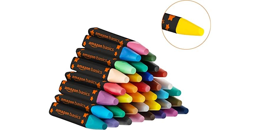 Amazon Basics Washable Oil Pastels Set