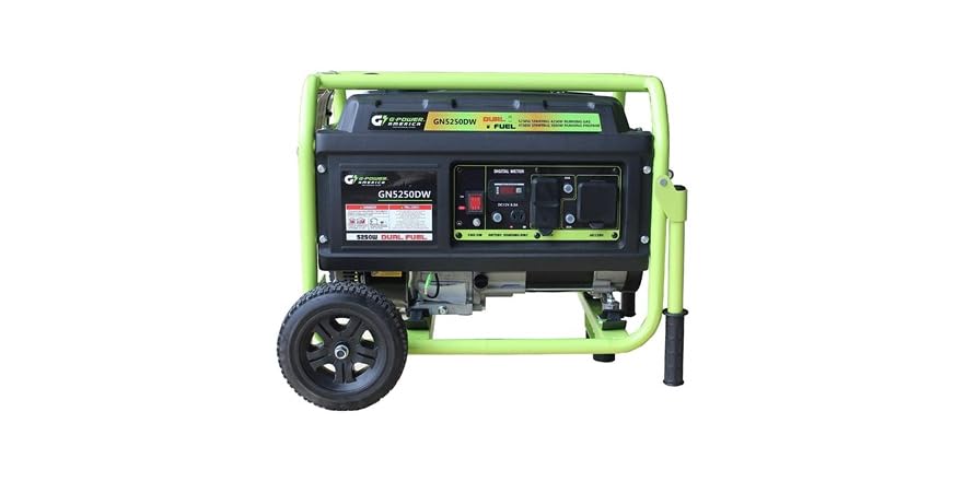 Green Power Dual Fuel Generator, 5250watts
