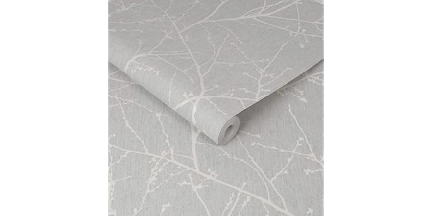 Graham & Brown Innocence Grey Wallpaper