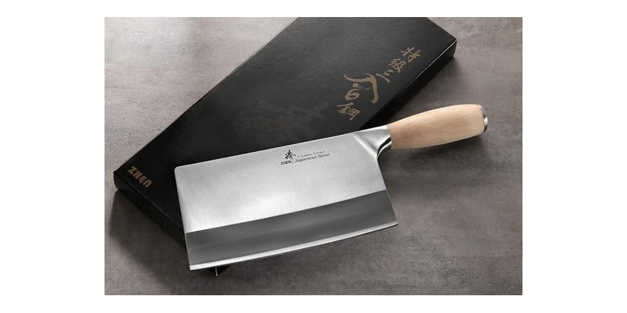 ZHEN Japanese Forged Bone Cleaver - 8"