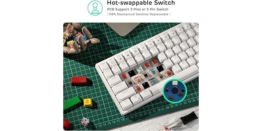 RK 84 Wireless RGB Hot-Swappable Mechanical Keyboard (Open Box)