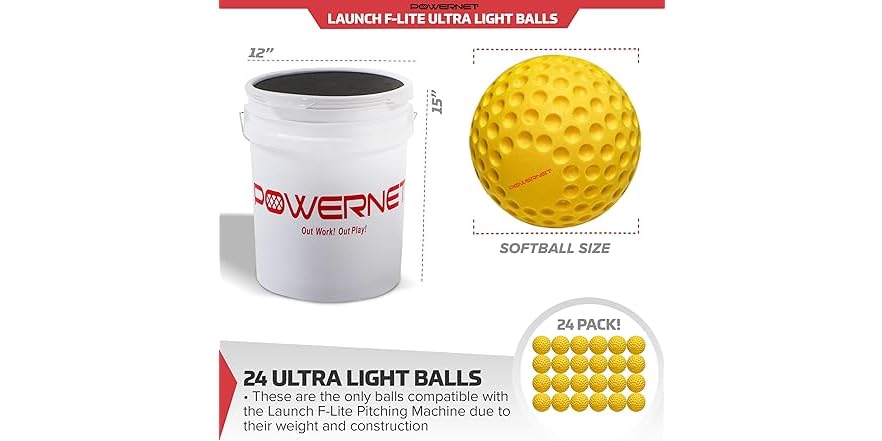 24 Pack Dimpled Pitch Practice Balls