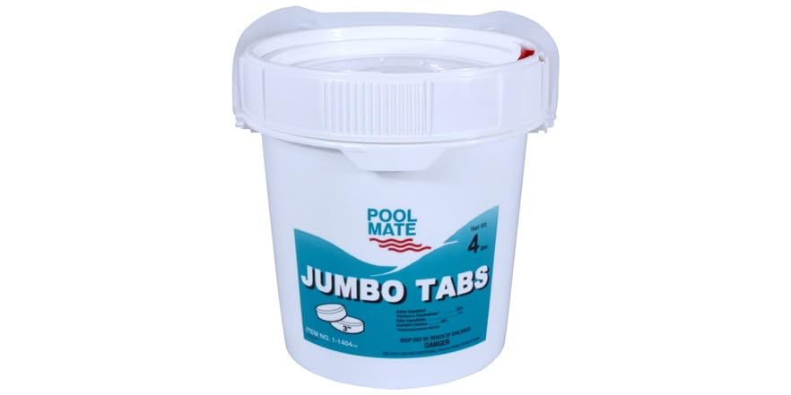 Pool Mate Jumbo 3-Inch Chlorine Tablets
