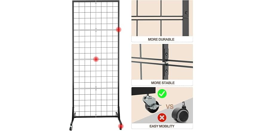 Urban Deco Gridwall Panel Display Stand