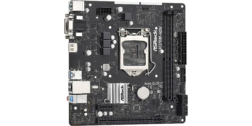 ASRock H370M-HDV Micro ATX Motherboard (Open Box)