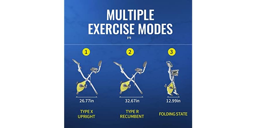 LEIKE X Ultra-Quiet Folding Exercise Bike